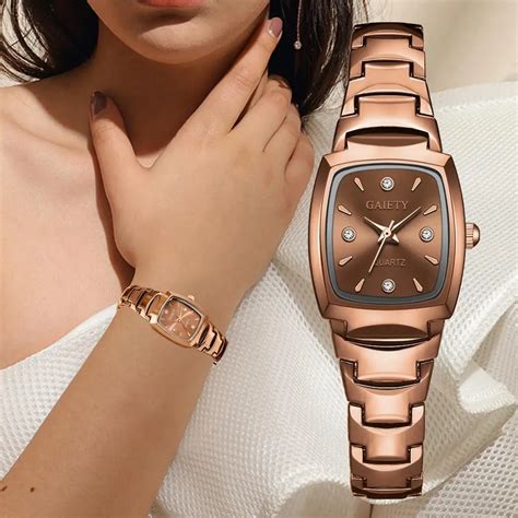 Reloj, женские часы, браслет, часы из розового золота, Модные Роскошные ...