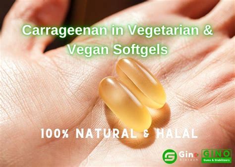 Carrageenan in Vegetarian & Vegan Softgels | 100% Natural