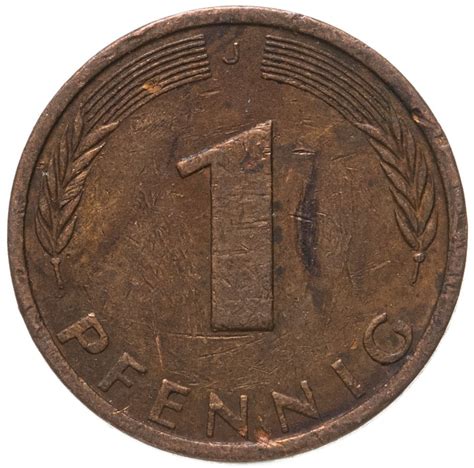 Монета Германия (ФРГ) 1 пфенниг (pfennig) 1971 стоимостью 70 руб.