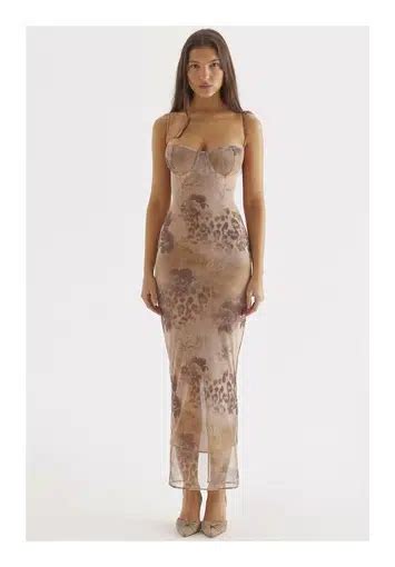 House of CB Aiza Dress Print Size S/ AU 6 | The Volte