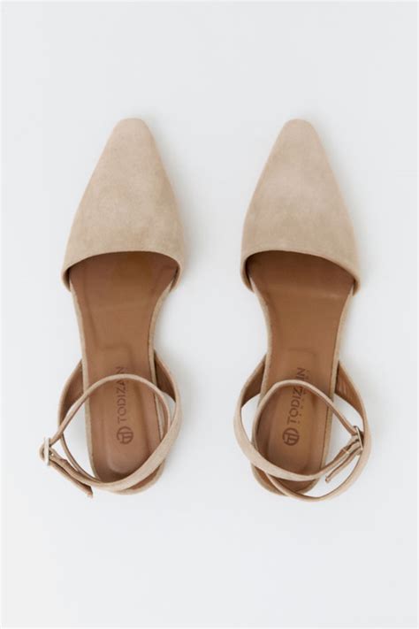 БАЛЕТКИ С ОСТРЫМ НОСОМ БЕЖЕВЫЕ – TODIZAIN – handmade footwear