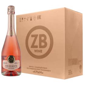 Вино игристое ZB Frizzante Rose Semidry 2023 (6 шт.) розовое полусухое ...