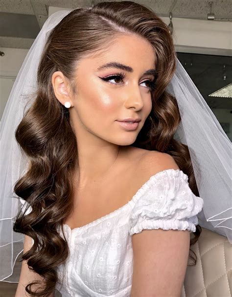 Veil Hair Down, Bridal Hair Down, Long Bridal Hair, Bridal Hair Veil ...