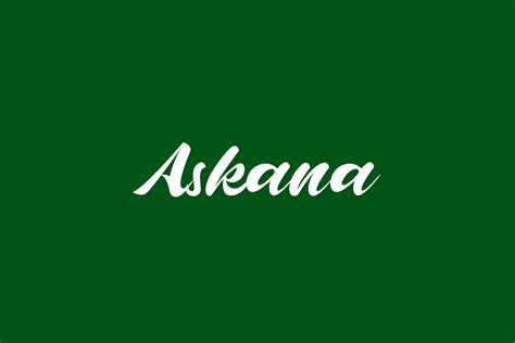 Askana | Fonts Shmonts