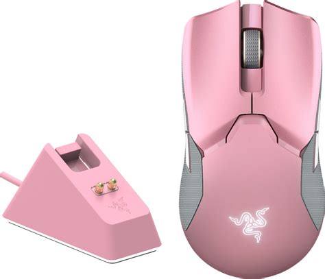 Razer Viper Ultimate Wireless Mouse with Charging Dock Quartz RZ01 ...