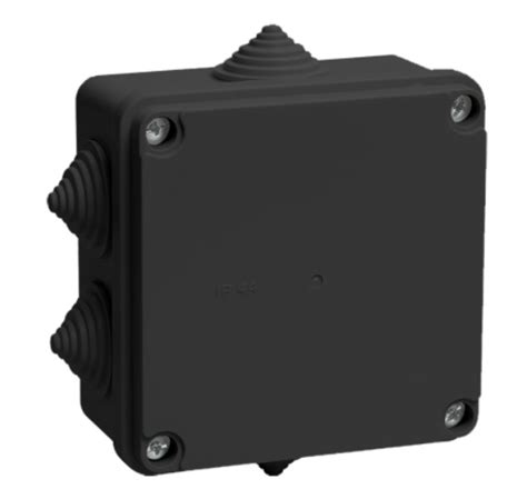 Коробка распаячная 100х100х50 мм, IP55 (черный) купить в Минске и РБ, цена