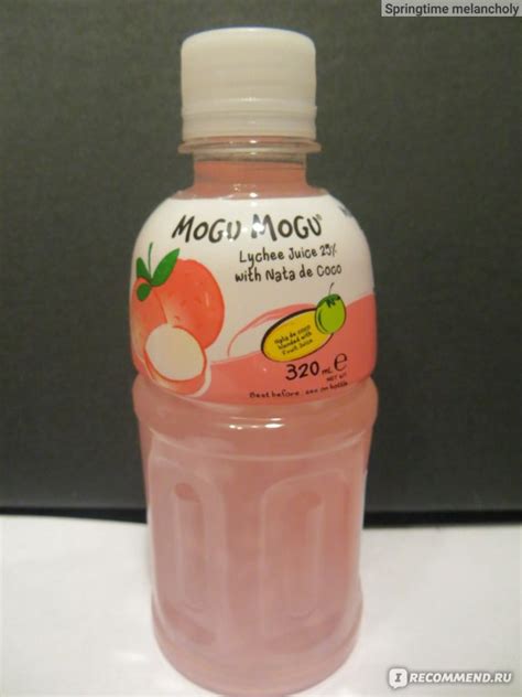 Напиток сокосодержащий Mogu Mogu Личи с кусочками кокосового желе ...