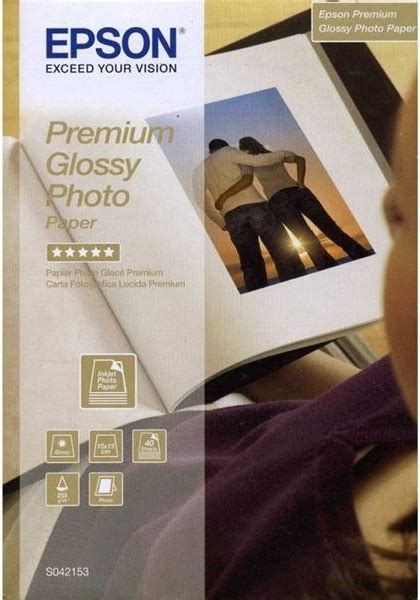 Epson Foto papír Premium Glossy, 10x15 cm, 40 listů, 255g/m2, lesklý