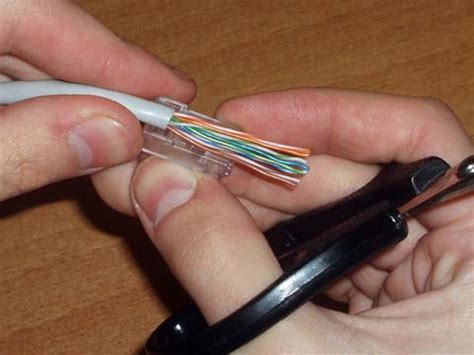 Обжимка кабеля RJ-45
