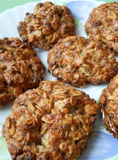 Бананово овсяное печенье без жиров и сахара | Resep