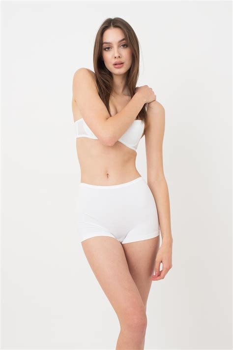 Женские бесшовные трусы-шорты Boxer Briefs Giulia (white) купить в ...