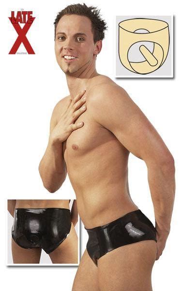 Страпон с внутренним фаллоимитатором Herren-Latex-Slip ...