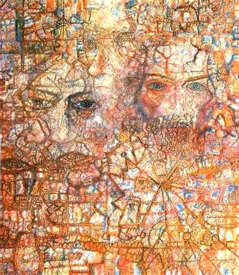 Картина художника Павла Филонова - Лица