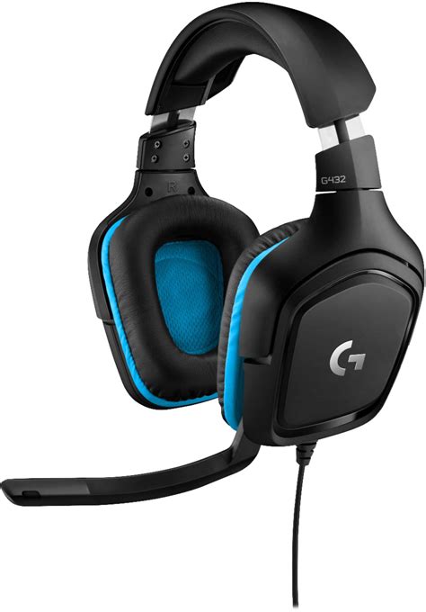 Customer Reviews: Logitech G432 Wired Gaming Headset for PC Black/Blue ...