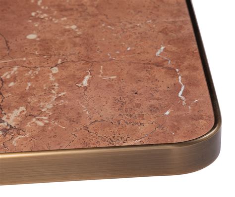 Marble with Brass Edge - Crank Furniture Company Pty Ltd