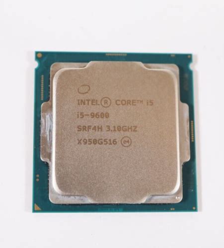 Intel Core i5-9600 3.1GHz Hexa Core 9MB 65W FCLGA1151 64-bit Processor ...