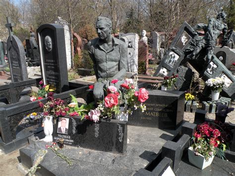 Могила Е.С.Матвеева на Новодевичьем кладбище
