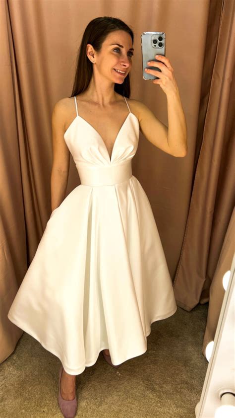 Белое коктейльное платье в длине миди Анже в аренду в Москве | YesDress