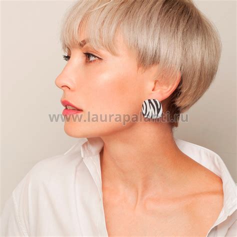 Серьги Laura Palanti "Animal Zebra"