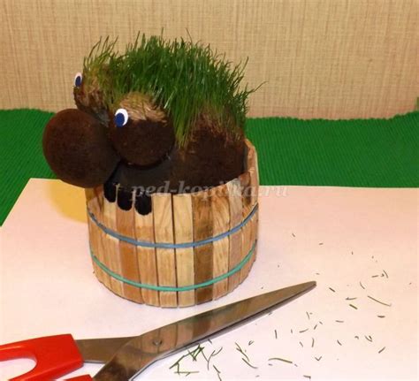Экологическая игрушка - травянчик своими руками