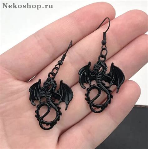 Серьги Драконы | Купить по низкой цене в интернет-магазине Nekoshop
