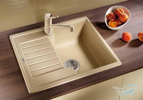 Кухонная мойка Blanco Zia 40S, с крылом, гранит, серый беж 517411 ...