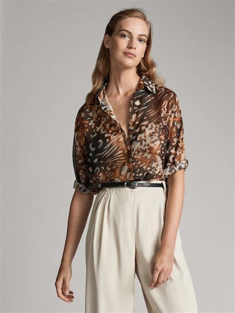 Новая женская коллекция | Massimo Dutti Весна-Лето 2019 | Print shirts ...