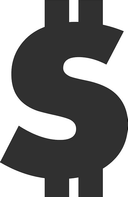 Значок знака доллара в векторной иллюстрации плоского стиля | Премиум ...