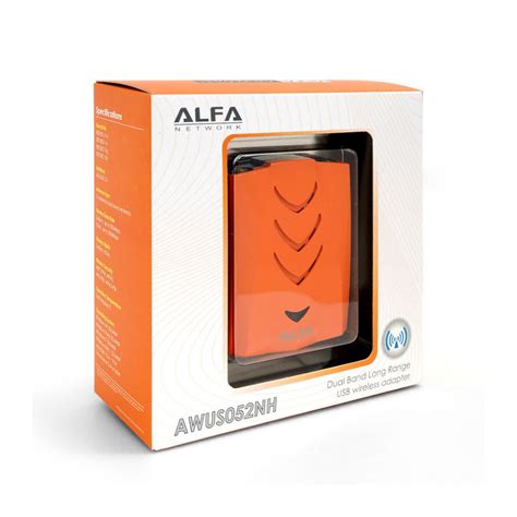 Alfa AWUS052NH receptor USB WiFi banda dual 5Ghz doble cable USB 2.0 ...
