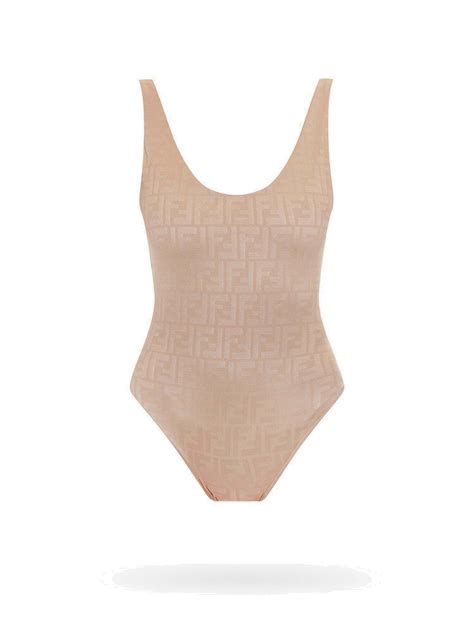 Fendi Swimsuit Beige Womens Fendi