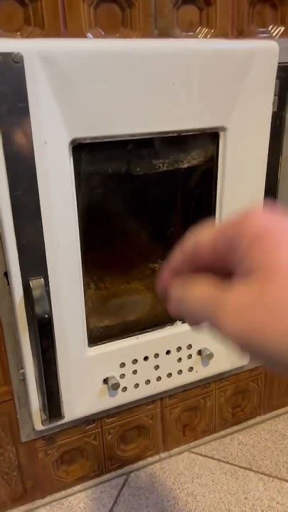 Дверь для печи со стеклом из двери от старой духовки своими руками ...