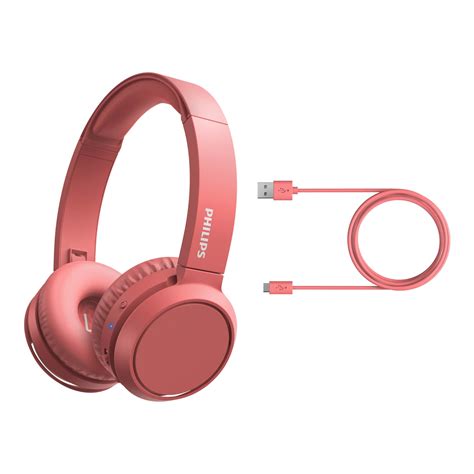 Casti Audio On-Ear Philips, TAH4205RD/00, Bluetooth, Autonomie 29h ...
