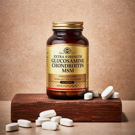 Solgar Extra Strength Glucosamine Chondroitin MSM - 60 Tablets ...