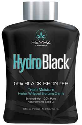 Hempz HydroBlack 50X Black Bronzer Triple Moisture Tanning Lotion 13.5 oz