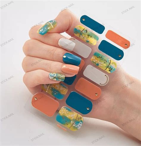 Лаковые полоски стикеры для ногтей Lovely Autumn 14шт. - купить с ...