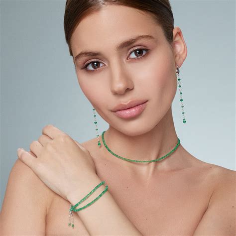 Чокер из изумруда и серебра – GERNICA JEWELRY