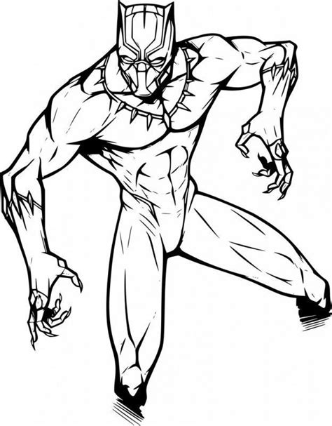 Coloriage Black Panther | Panther pictures, Black panther images ...