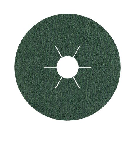 Karbosan 4" x 36G Green Zirc Top Sized Fibre Discs - PG Merlin