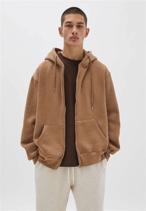 Толстовка Pull&Bear, цвет: коричневый, IX001XM00E8I — купить в интернет ...