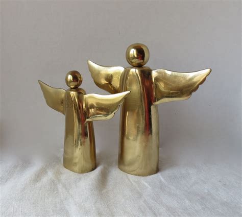 Pair of Brass Angels | Brass, Small angel, Angel