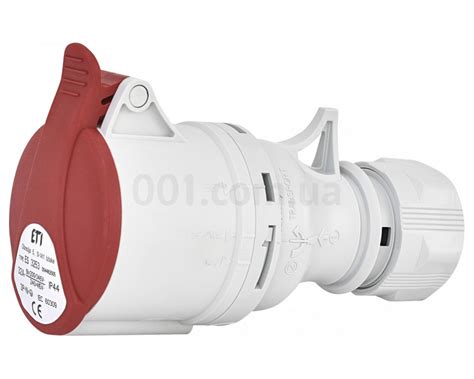 Розетка кабельна ES-3253 IP44 (32A 400V 3P+N+PE) ETI (4482005) купити в ...