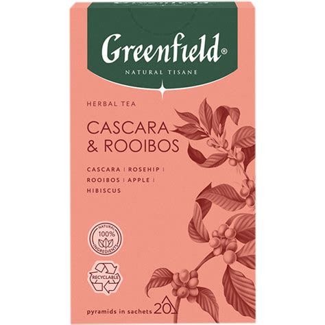 Чайный напиток «Greenfield» Cascara & Rooibos, 20х1.8 г купить в Минске ...