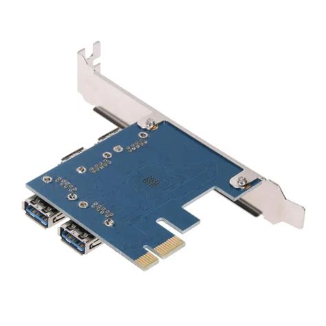 Купить разъем PCI-е 1х к внешним 4 PCI-е слотов стояк карту PCIe 1 до 4 ...