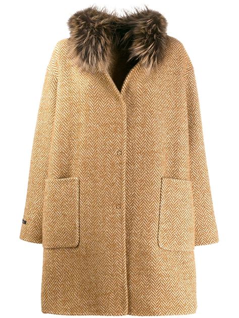 Manzoni 24 Knitted Mid-length Coat In Honey | ModeSens | Coat, Mid ...
