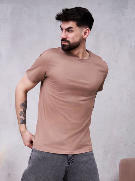 Футболка Lider Textile, размер 52, цвет бежевый, хлопок 100% - купить ...