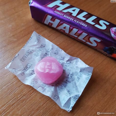 Леденцы Halls Со вкусом лесных ягод - «Ягодный холодок» | отзывы
