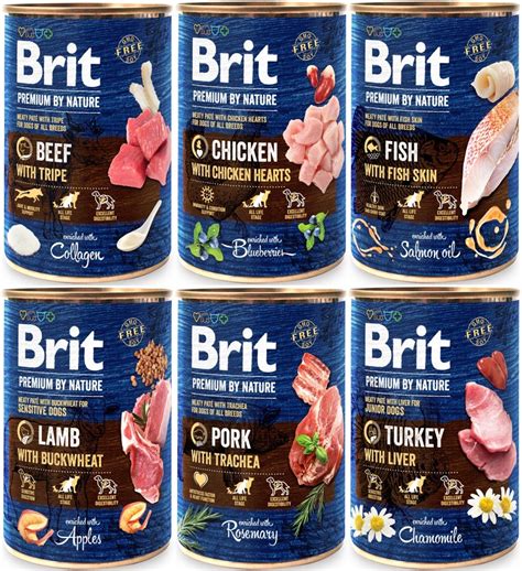 BRIT Premium by Nature MIX SMAKÓW - Puszki dla psów - Najtaniej ...