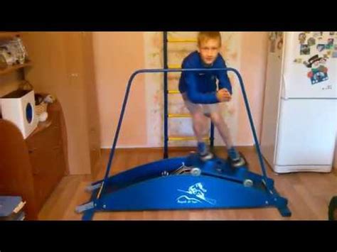 горнолыжный тренажер - YouTube