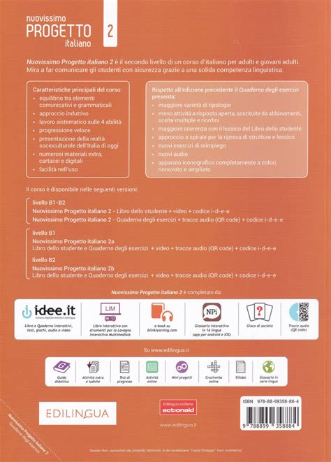 Nuovissimo Progetto italiano 2 + IDEE online code B1-B2. 9788899358884 ...
