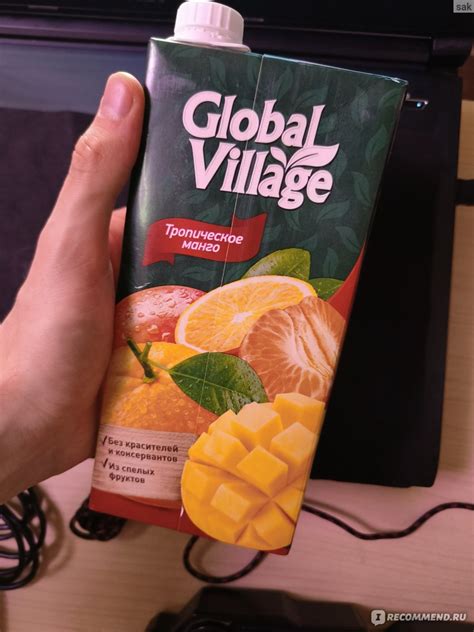 Сок Global Village Тропическое манго - «Не рекомендую и вот почему ...